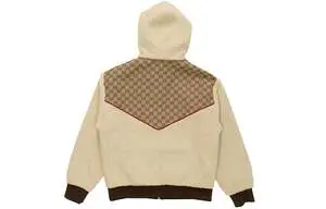 Gucci The North Face X Gg Canvas Shearling Hooded Jacket