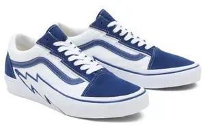 VANS Old Skool 2-tone Bolt Low Top Sneakers - White/blue