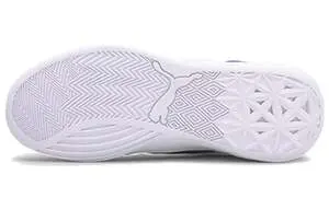 PUMA Clyde Hardwood Team Low Top Sneakers - White/blue