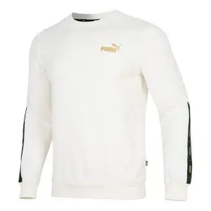 PUMA Ess Metallic Logo Sweatshirt - White