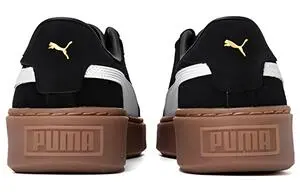 PUMA Platform Skate Shoes - Black/white/brown