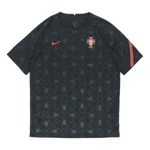 Nike Portugal National Team Short Sleeve Jersey - Black/red