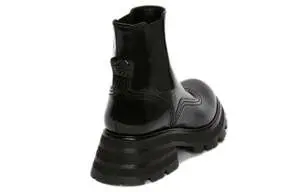 Alexander McQueen Leather Chelsea Ankle Boots