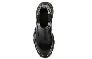 Alexander McQueen Leather Chelsea Ankle Boots