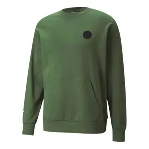 PUMA Long Sleeve Crewneck Pullover With Logo Detail