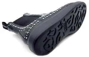 Alexander McQueen Studded Hybrid Chelsea Boots - Black/silver