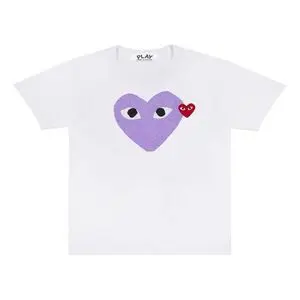 Play Comme Des Garcon Colored Heart T-shirt - White