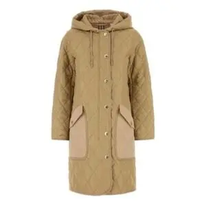 Burberry Quilted Hooded Jacket - Beige