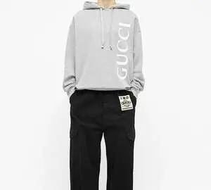Gucci Large Logo Cotton Hoodie