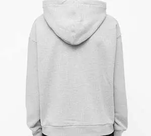 Gucci Large Logo Cotton Hoodie - Grey