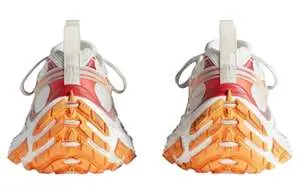 Balenciaga 10xl Sneakers In White, Red, And Orange Mesh, Tpu, And Rubber - White/orange/red