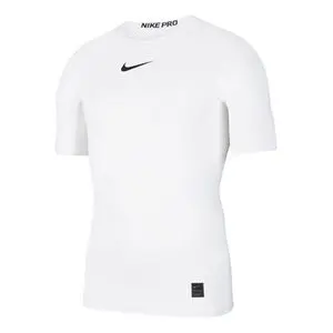 Nike Pro Sports Tight Short Sleeve T-shirt - White