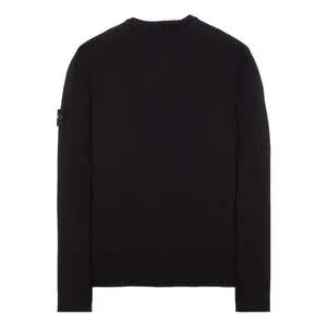 Stone Island Raw Hand Cotton Knitted Cardigan - Black