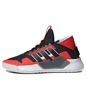 Adidas Neo Bball90s High Top Sneakers - Black/red/white
