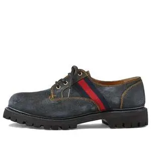 Gucci Denim Derby Shoes - Navy