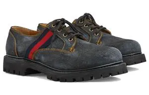 Gucci Denim Derby Shoes