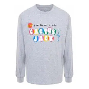 TRAVIS SCOTT X Mcdonalds Fw22 Cj Live From Utopia L/s T-shirt - Grey