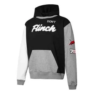 PUMA Combine Embroidered Pattern Knit Sports Hoodie