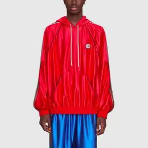 Gucci Ss21 Taped Hooded Track Jacket