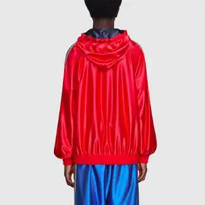 Gucci Ss21 Taped Hooded Track Jacket