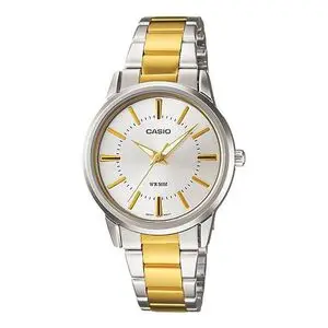 Casio Analog Watch With Stainless Steel Bracelet - Multi-color