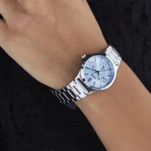 Casio Analog Watch With Stainless Steel Strap
