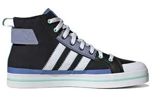 Adidas Neo City Canvas High-top Sneakers - Black