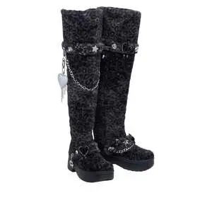 CROCS Classic Unfurgettable Leopard Print Boot