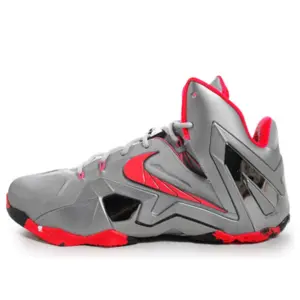 Nike Nike LeBron 11 Elite 'Team' High Top Sneakers Wolf Grey/red/grey