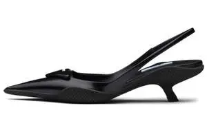 Prada 30mm Sling-back Pumps Brushed Leather