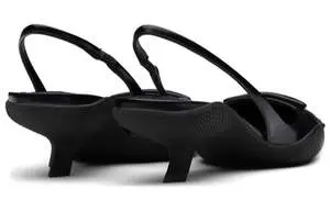 Prada 30mm Sling-back Pumps Brushed Leather