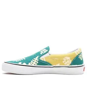 VANS Classic Slip-on Aloha Graphic Low Top Sneakers - Blue/yellow