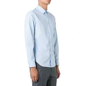 Burberry Cotton Classic Long Sleeves Shirt Blue