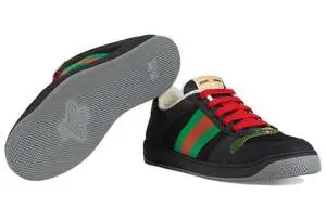 Gucci Screener Suede Sneakers