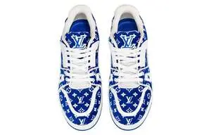 LOUIS VUITTON Trainer Sneakers - Blue/white