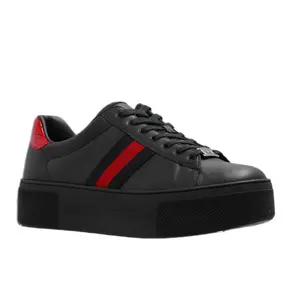Gucci Ace Leather Platform Sneakers