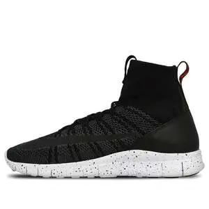 Nike Free Flyknit Mercurial High Top Sneakers - Black