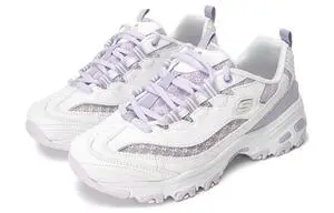 Sketchers D'lites 1.0 Sneakers - White/purple