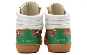Gucci X Disney Mickey Mouse Gg High Top Sneakers