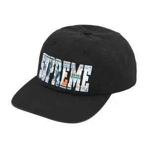 Supreme Embroidered Money Logo 6-panel Cap - Black