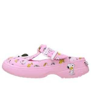 CROCS X Peanuts Snoopy Mary Jane Clogs - Pink