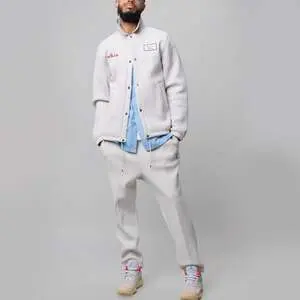 JORDAN X Union La Coaches Jacket Beige White