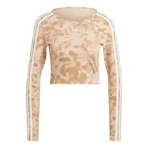 Adidas 3-stripes Cropped Long Sleeve Top