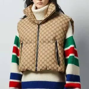 Gucci Gg Canvas Padded Vest