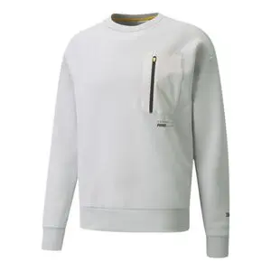 PUMA Protec.t Crew Chest Zipper Pocket Pullover Round Neck Sports Light