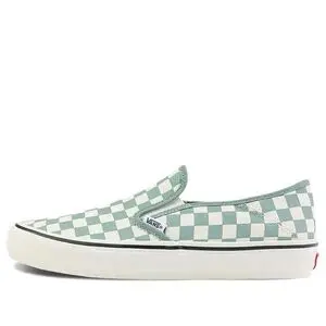 VANS Slip-on Vr3 Checked Shoes - Mint Green/white