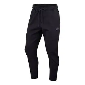 Nike Nike Sportswear Logo Casual Knit Drawstring Sports Long Pants Black Black