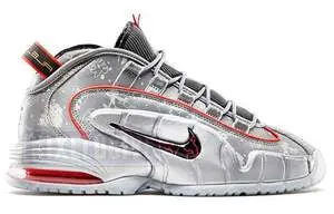 Nike Max Penny Db 'doernbecher' High Top Sneakers - Silver/dark Red