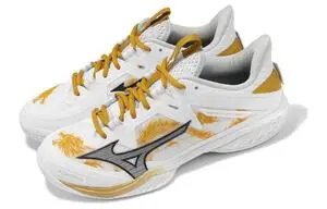 Mizuno Wave Claw Neo 2 Athletic Sneakers - White/gold/grey