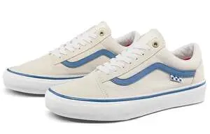 VANS Skate Old Skool 'raw Canvas Blue - White/blue